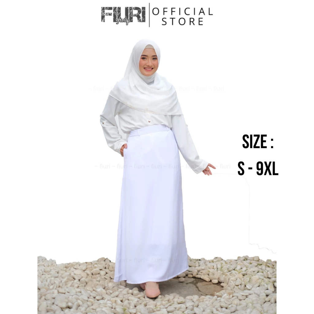 Jual FIURI Official - Ani Basic Skirt S-9XL - Rok Model A Line ...