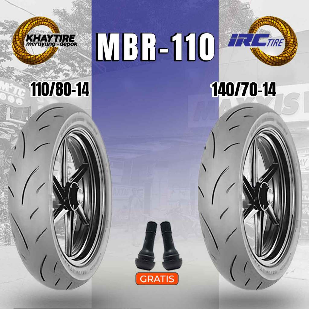 Jual Paket Ban Soft Compound Motor YAMAHA AEROX IRC MBR-110 110/80-14 ...
