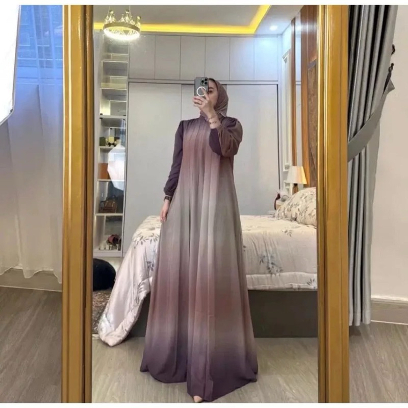 Jual Dres wanita kekinian/gamis Lebaran 2025 model gamis terbaru, gamis ...
