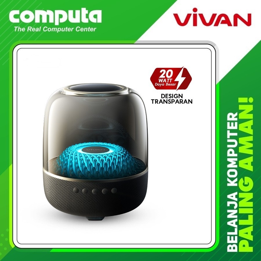 Jual VIVAN VS90 Super Bass Speaker 20W Subwoofer RGB | Shopee Indonesia