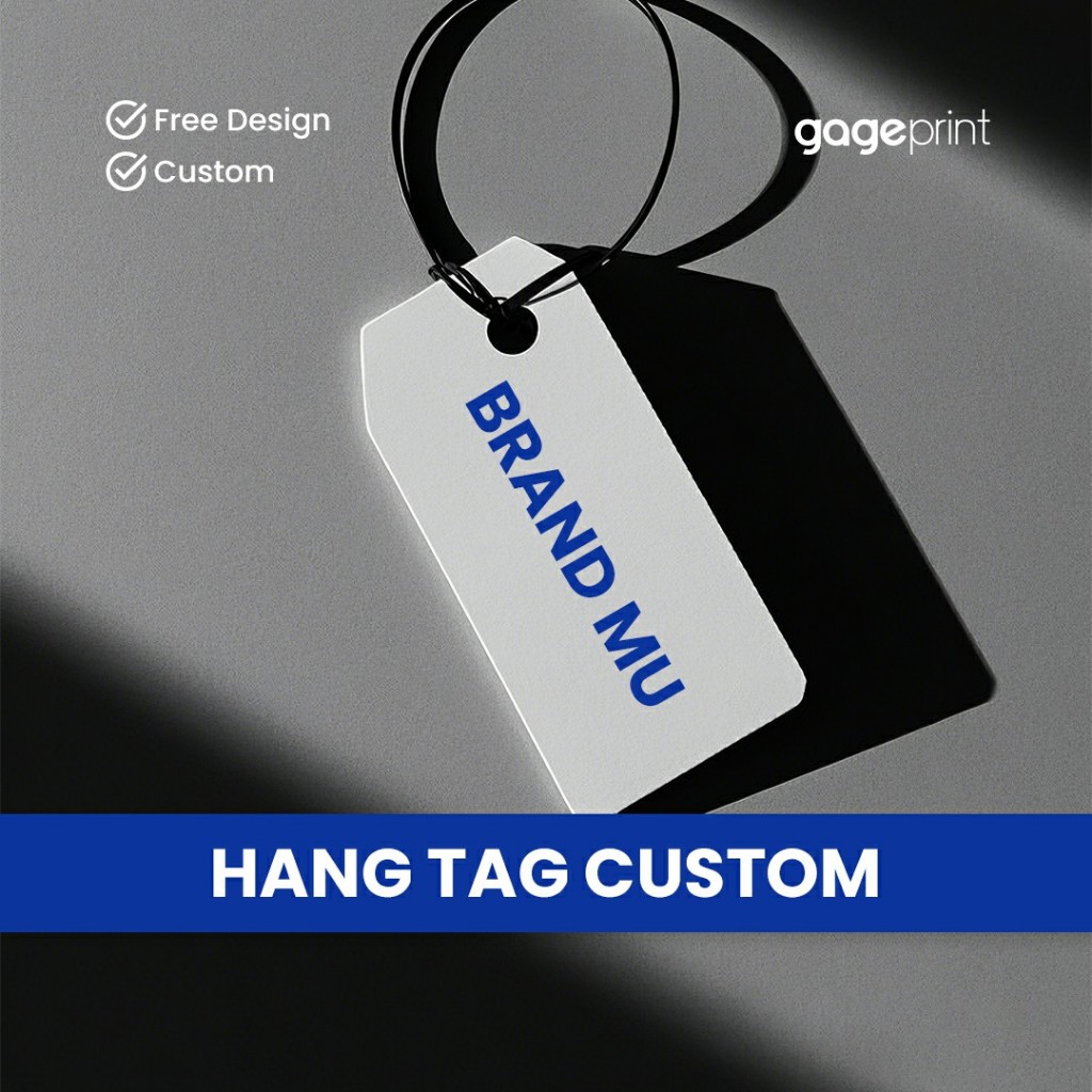 Jual Hang Tag Custom 1 Sisi | Tag Label Baju | Tag Baju | HangTag Baju ...