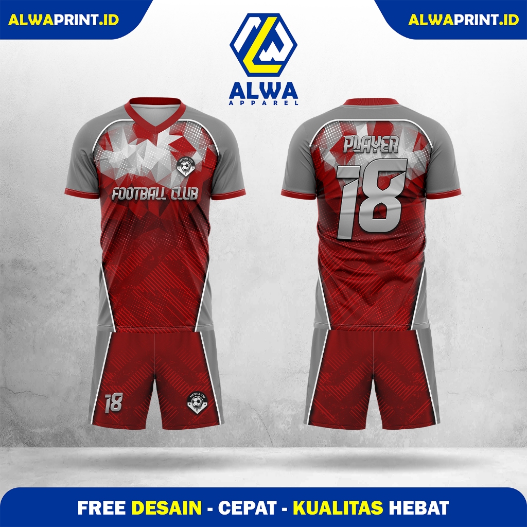 Jual JERSEY FULL PRINT, BISA CUSTOM, FREE DESAIN BISA SATUAN | STELAN ...