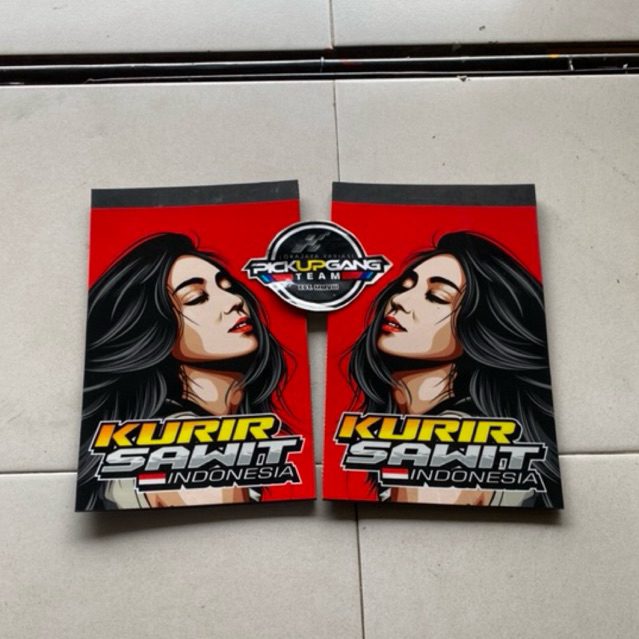 Jual JUAL KARPET LUMPUR STICKER PRINT LAMINASI GLOSY VARIASI PICK-UP ...