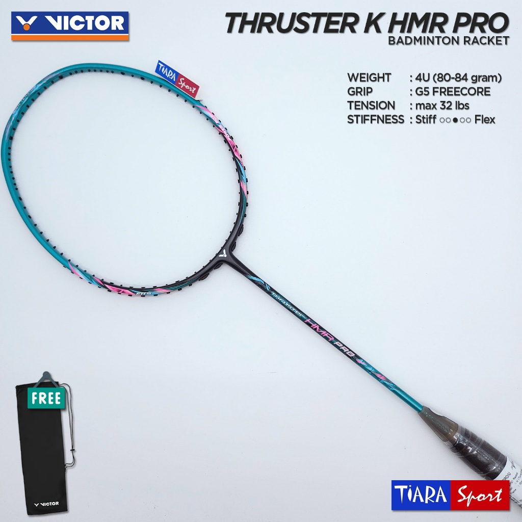 Jual Raket VICTOR Thruster K HMR Pro - Turquoise (U) / Glazed Gold (X ...