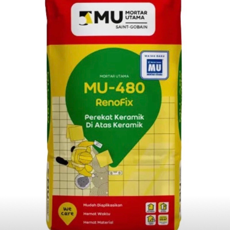 Jual MU-480 RenoFix Perekat Keramik Di Atas Keramik Mu 480 | Shopee ...