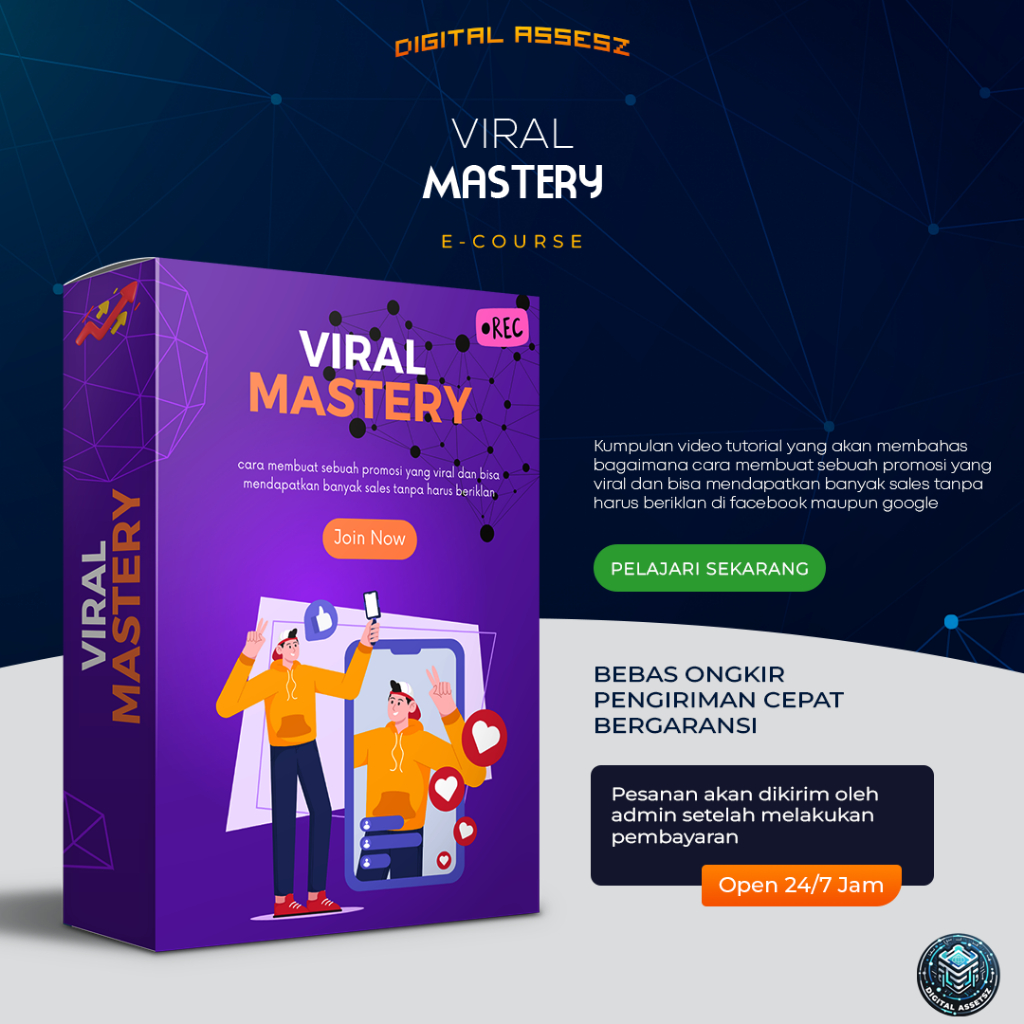 Jual [JL29] E-Course Viral Mastery Cara Membuat Sebuah promosi Yang Viral dan Bisa Mendapatkan ...