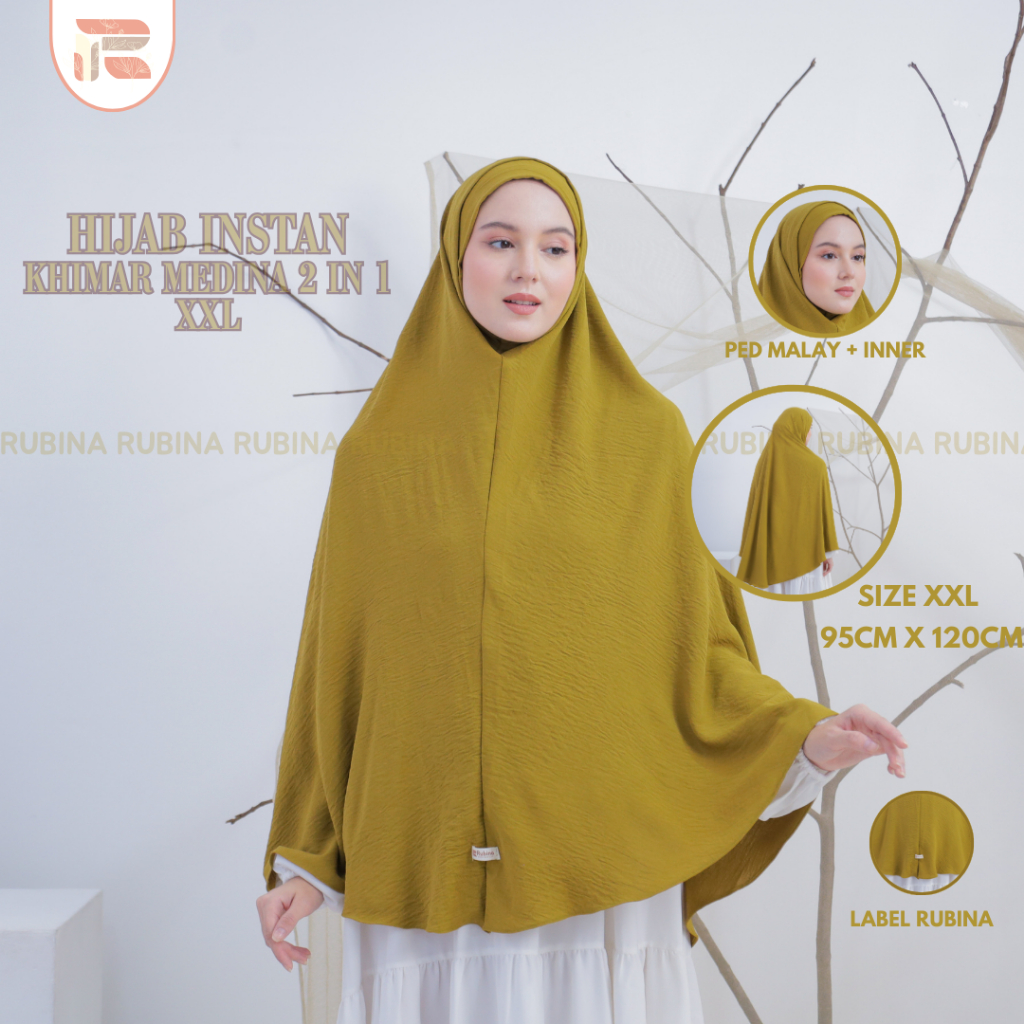 Jual Bergo Loly - Khimar Medina Jumbo Pet Malay Inner Crinkle Airflow XXL Syar'i | Shopee Indonesia