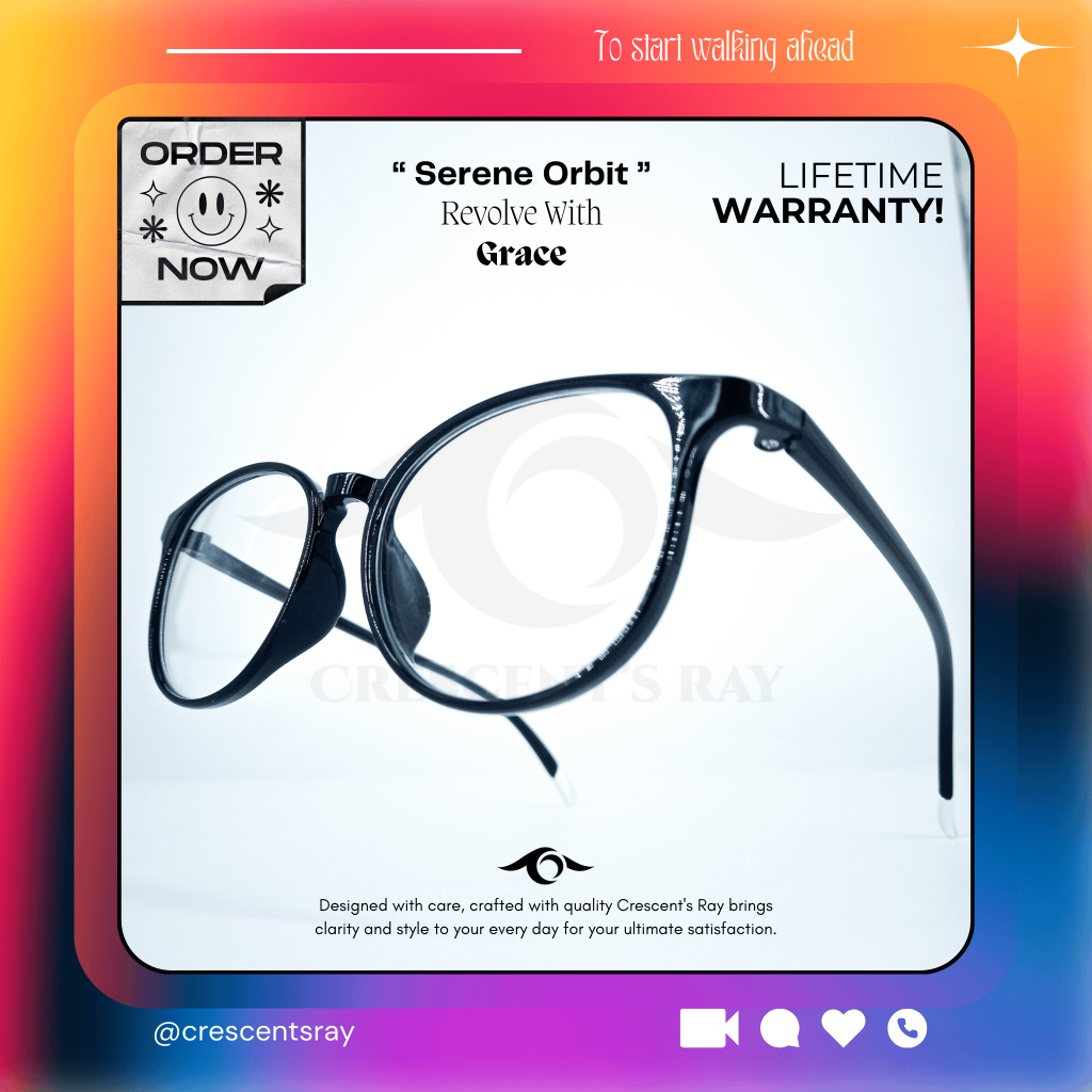 Jual Crescent's Ray - Frame Kacamata Serene Orbit (Oval) | Shopee Indonesia