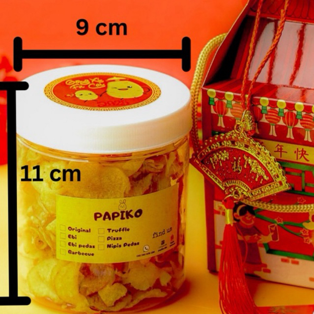 Jual PAPIKO KERIPIK KENTANG | Hampers Imlek (TANPA BOX PACKAGING)- isi ...