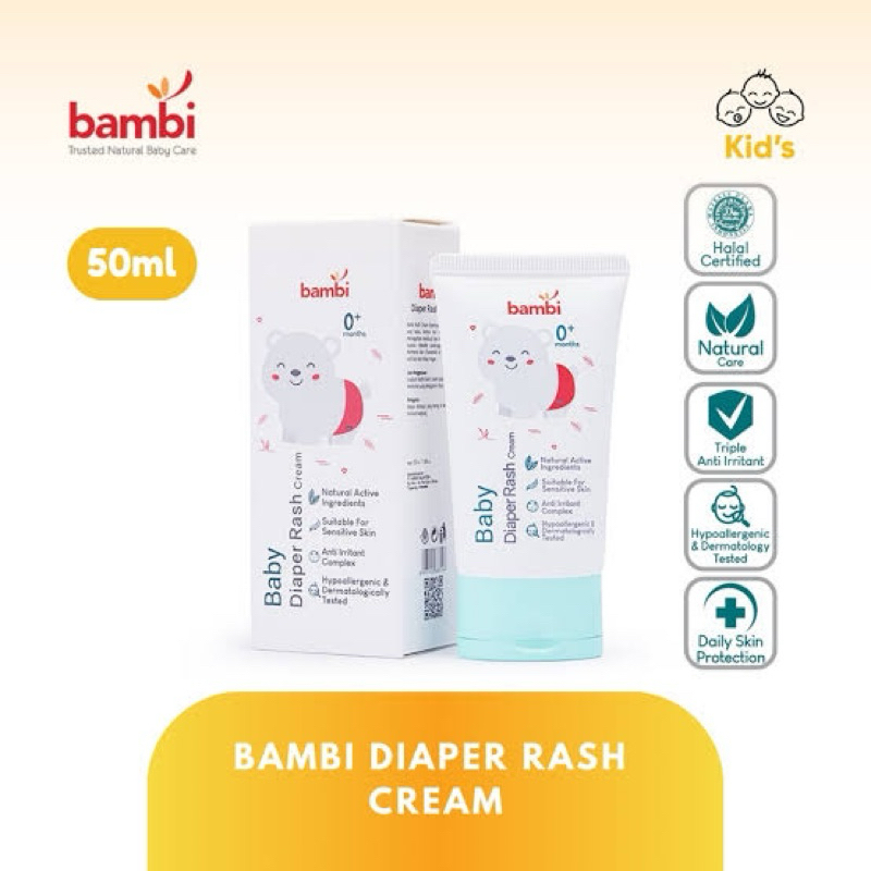 Jual Bambi Diaper Rash Cream 50ml | Shopee Indonesia