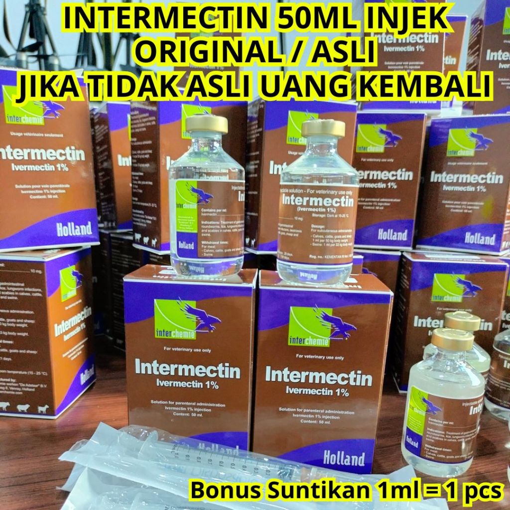 Jual INTERMECTIN 10ML INTERMECTIN 5ML INTERMECTIN 50ML Paket Obat ...