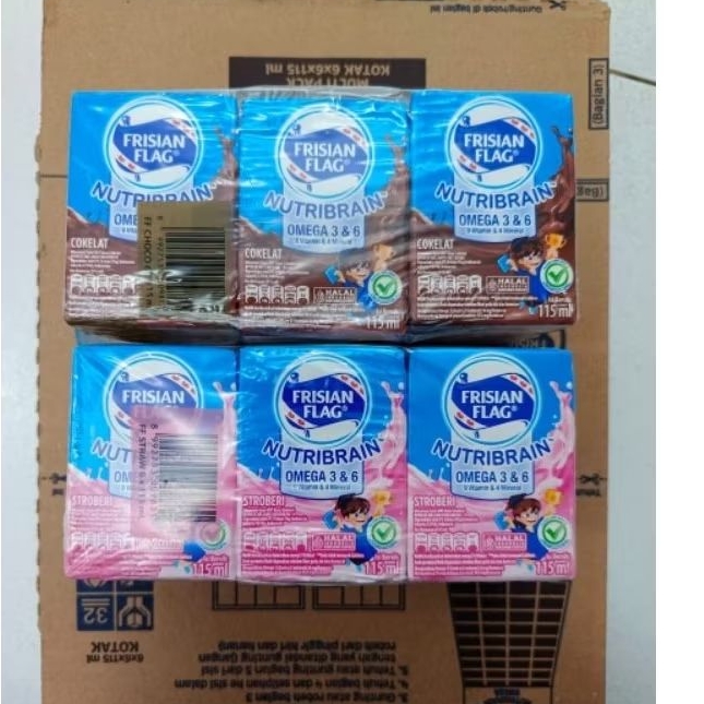 Jual Frisian Flag OMEGA Nutribrain Susu UHT 6x110ml | Shopee Indonesia