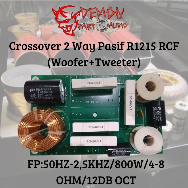 Jual Crossover 2 Way Pasif R1215 RCF ( Woofer + Tweeter ) FP:50HZ-2 ...