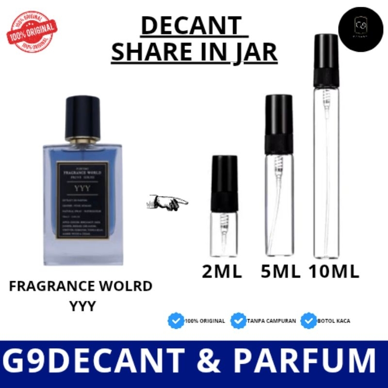 Jual Decant Fragrance World YYY (Share in Jar) Travel - Size PARFUM ...