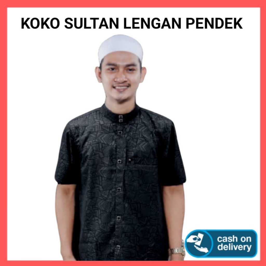 Jual BAJU KOKO SULTAN EMBOS LENGAN PENDEK PRIA | Shopee Indonesia