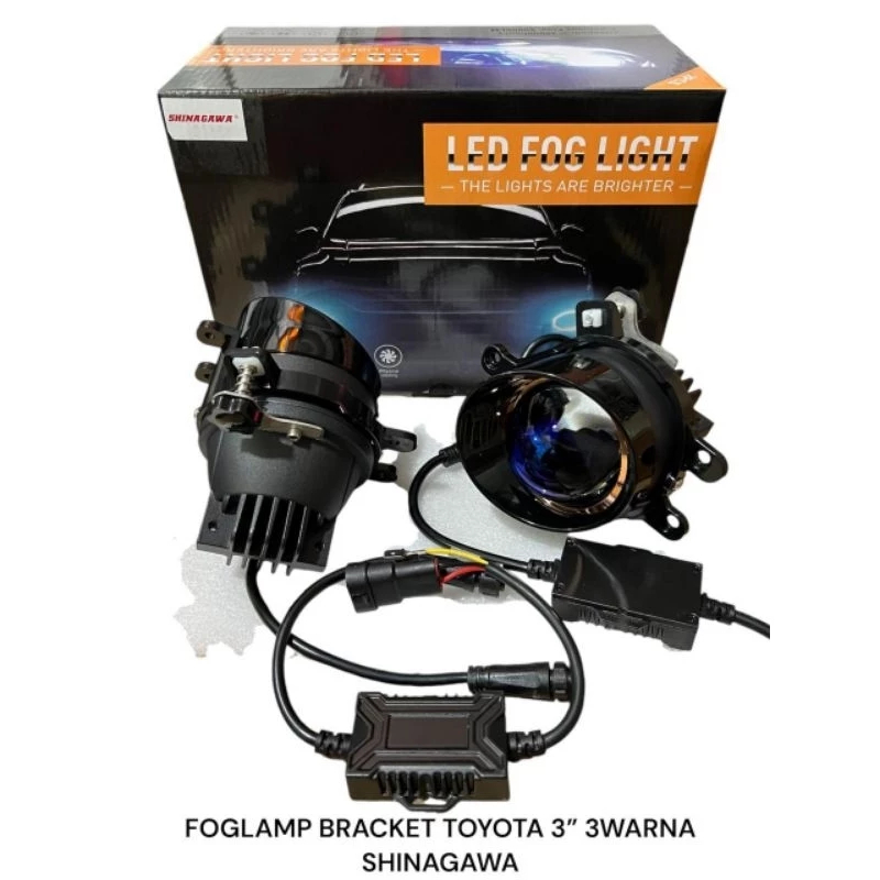 Jual LAMPU FOGLAMP MOBIL BILED MOBIL 3 INCH 3WARNA | Shopee Indonesia