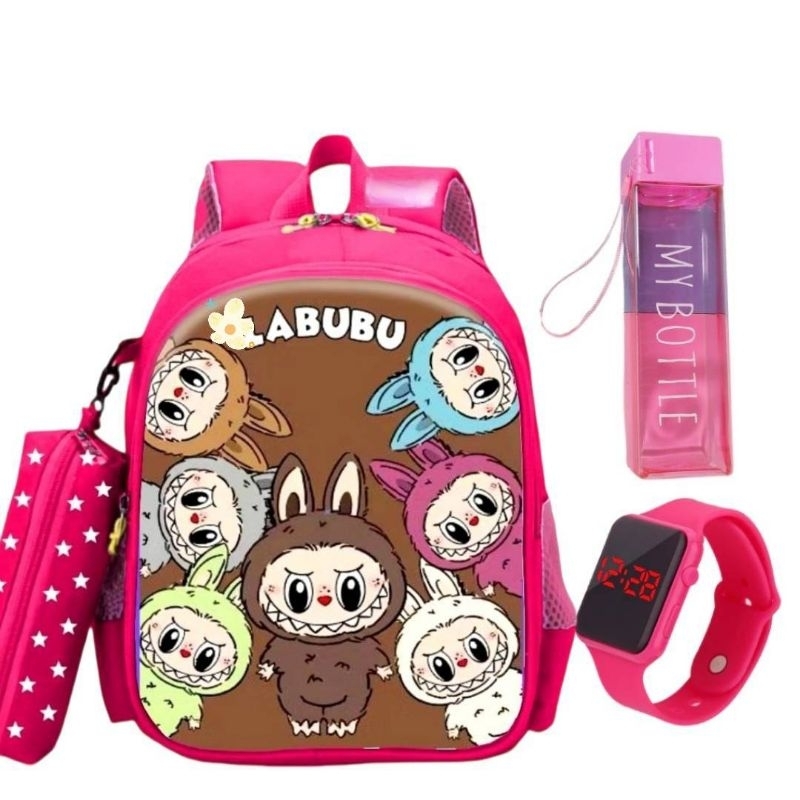 Jual Tas Ransel Anak Perempuan LABUBU Bags Tas Sekolah Anak SD TAS ANAK PEREMPUAN TK Tas labubu ...