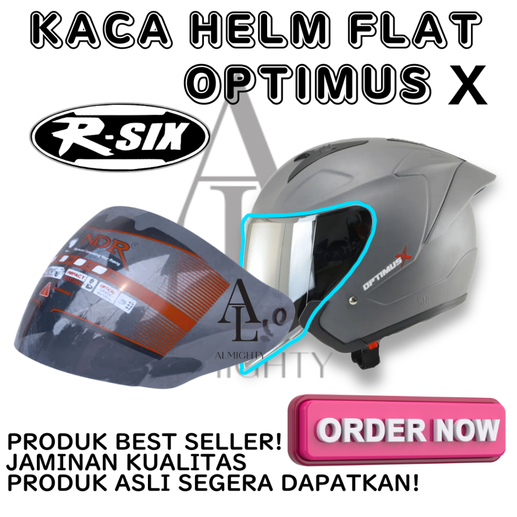Jual Kaca helm R-SIX OPTIMUS X visor helmet CEMBUNG venom open ganteng ...