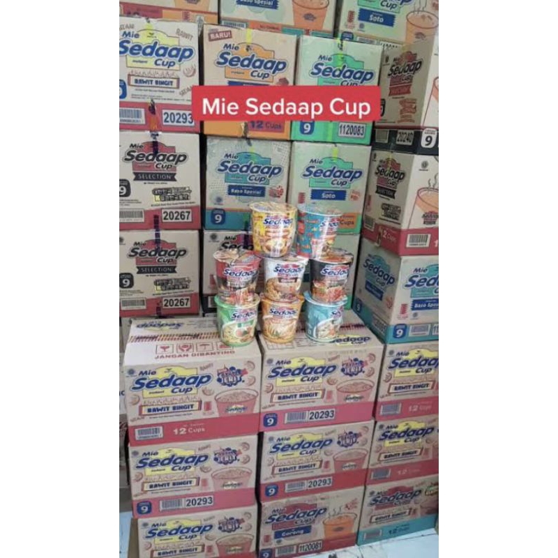 Jual Mie Sedaap Cup All Varian 1 dus | Shopee Indonesia