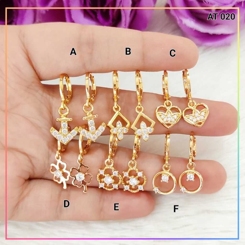 Jual Cute Jewelry Anting Dewasa Jurai jangkar Permata Perhiasan Xuping Lapis Emas AT 020 ...
