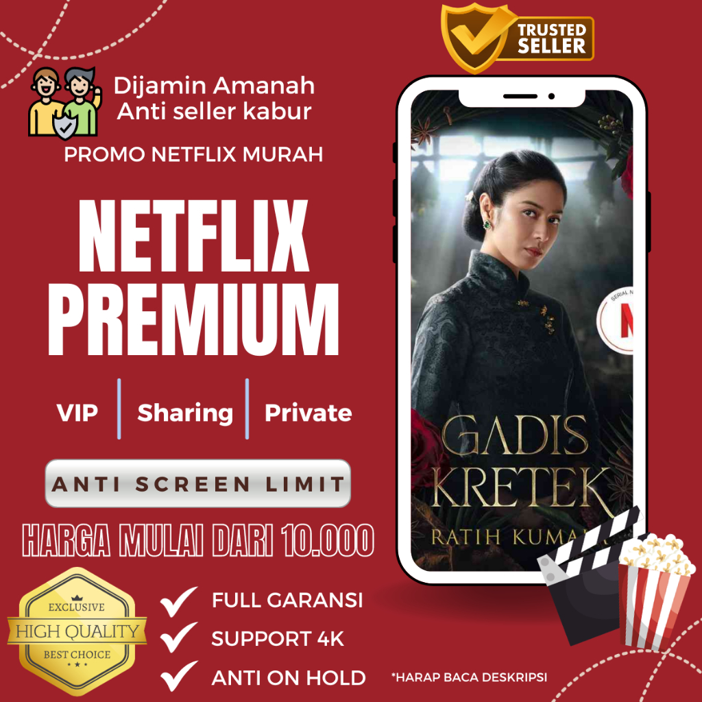 Jual NETFLIXXX PREMIUM MINGGUAN - BULANAN 4K UHD ANTI SCREEN LIMIT FULL ...