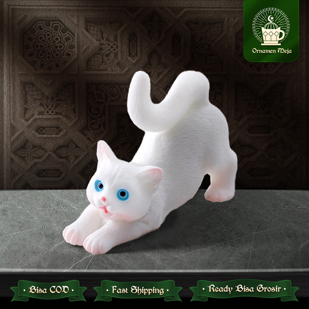 Jual Miniatur Kucing Lucu Hiasan Pajangan Bentuk Kucing Mini Dekorasi ...