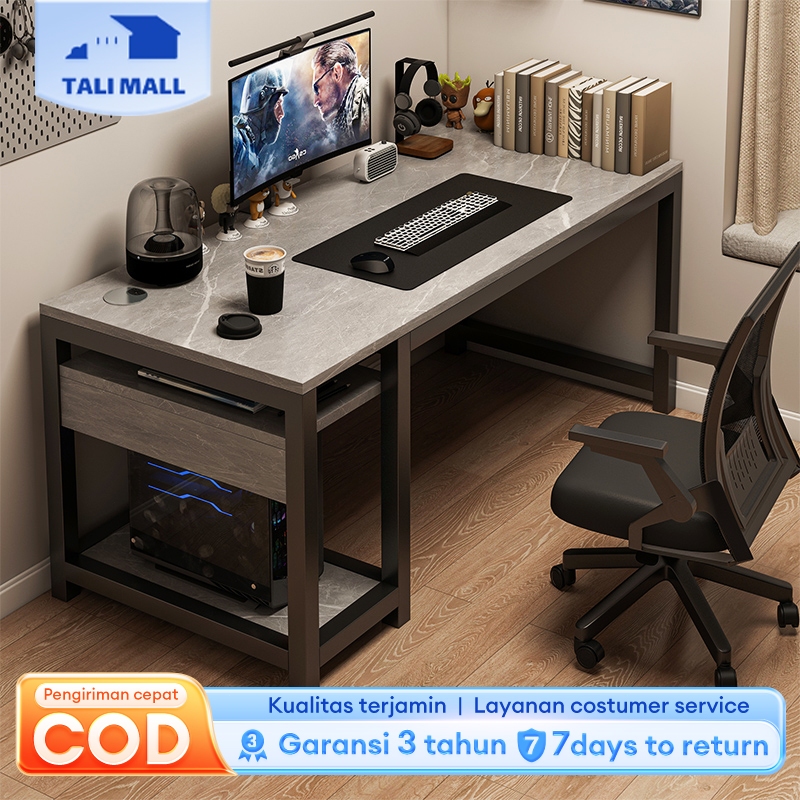 Jual Meja Komputer 160cm Meja Gaming Minimalis Meja PC Meja Kerja Meja ...