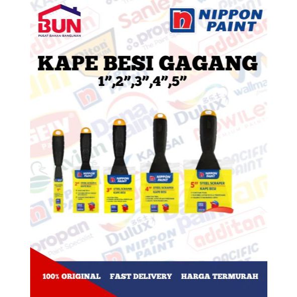 Jual KAPE BESI GAGANG NIPPON PAINT / KAPE STAINLESS BESI GAGANG FIBER ...