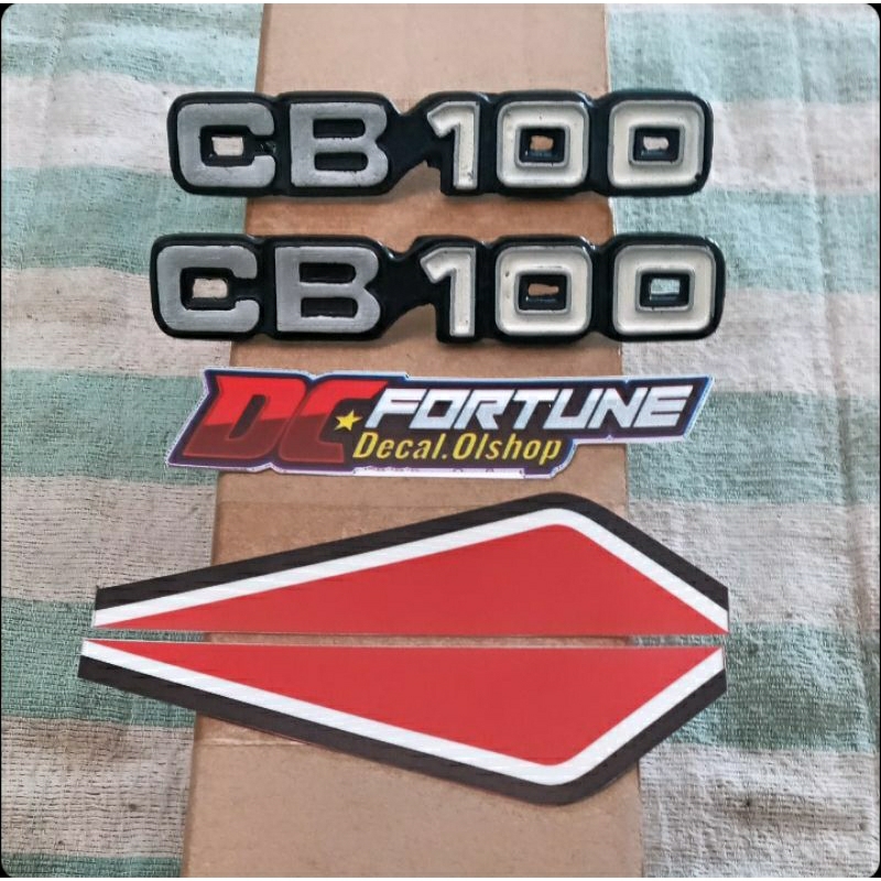 Jual logo emblem box aki honda cb 100 k1 k2 ser stiker merah | Shopee ...