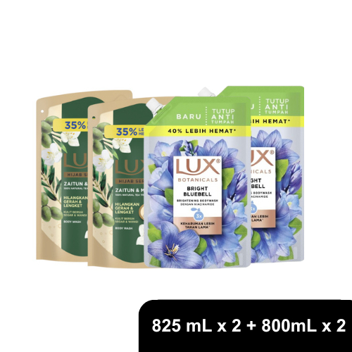 Jual [Bundle] Buy 2 Lux Hijab 825ml & 2 Lux Bluebell 800ml | Shopee Indonesia