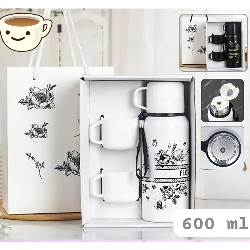 Jual (600 ml) TERMOS SALJU SET CANGKIR GIFT BOX | Shopee Indonesia