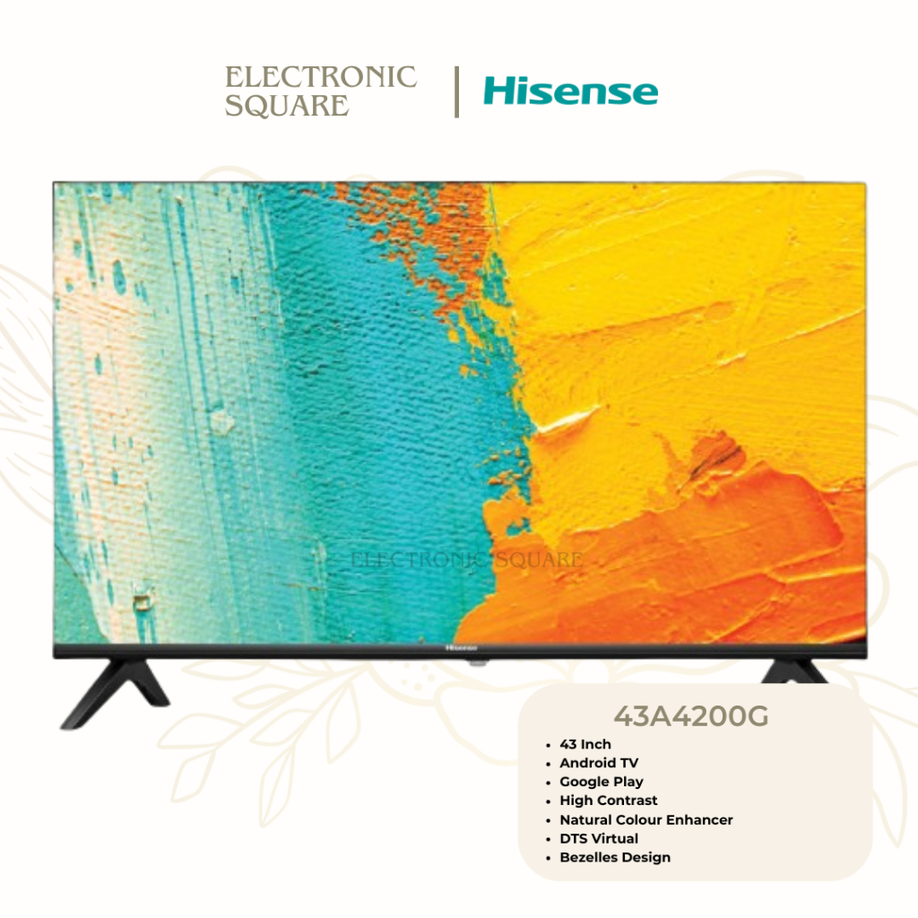 Jual LED TV Hisense 43 Inch 43A4200G HD Android TV | Shopee Indonesia
