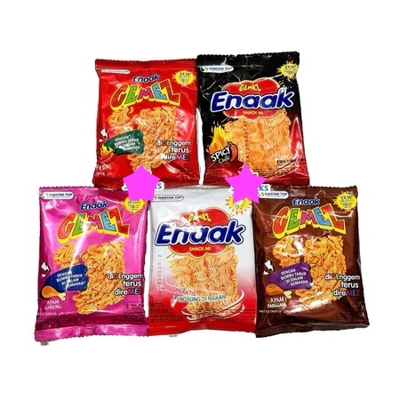 Jual MIE ENAAK GEMEZ 16gr ORIGINAL AYAM KECAP PANGGANG GORENG SPICY ...