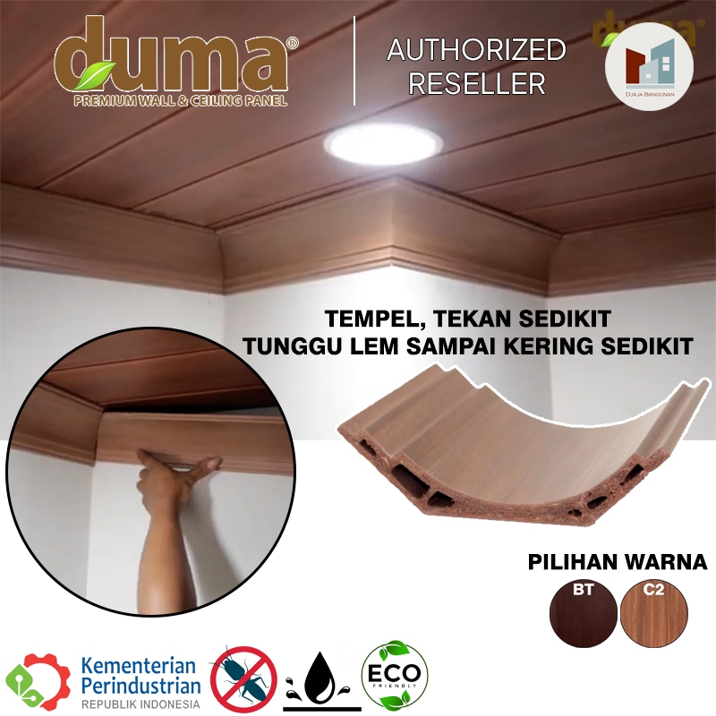 Jual Lis Atas Plafon LS 120x30 Tembok WPC Wall Panel Decor siku DUMA ...