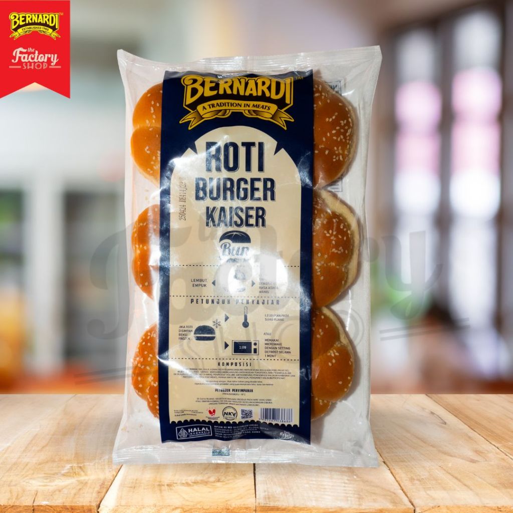 Jual Bernardi Roti Burger Bun Kaiser Wijen | Shopee Indonesia
