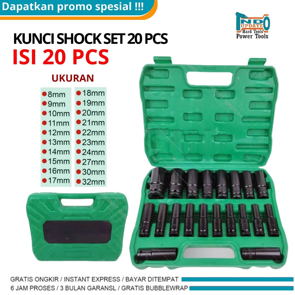 Jual Mata Impact Wrench Socket 1/2 Inch Mata Sok Panjang Deep Socket ...