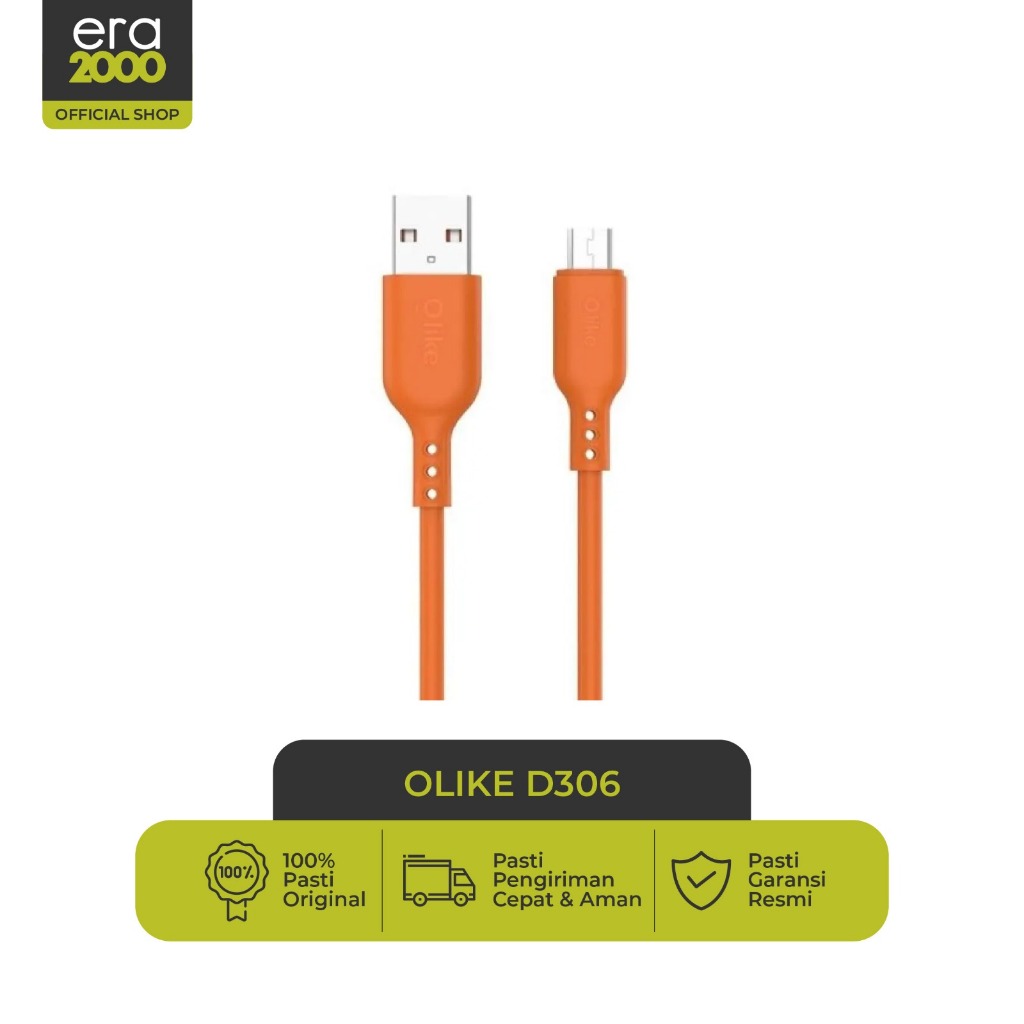 Jual Era 2000-OLIKE KABEL DATA D306M MICRO/D306C TYPE-C/D306L LIGHTNING ...