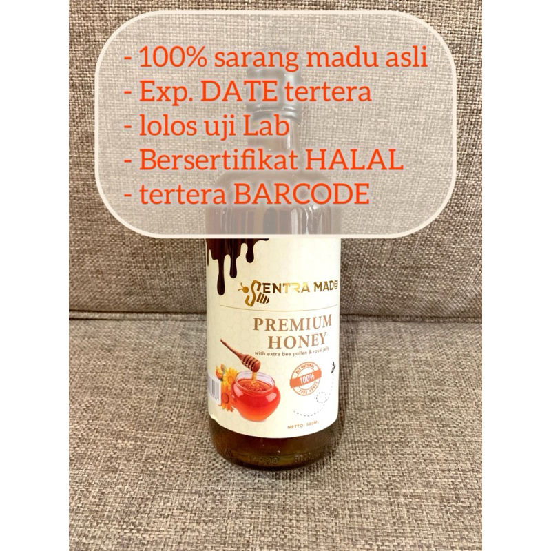 Jual Madu Botol Madu PREMIUM HONEY 500ml - Original | Shopee Indonesia