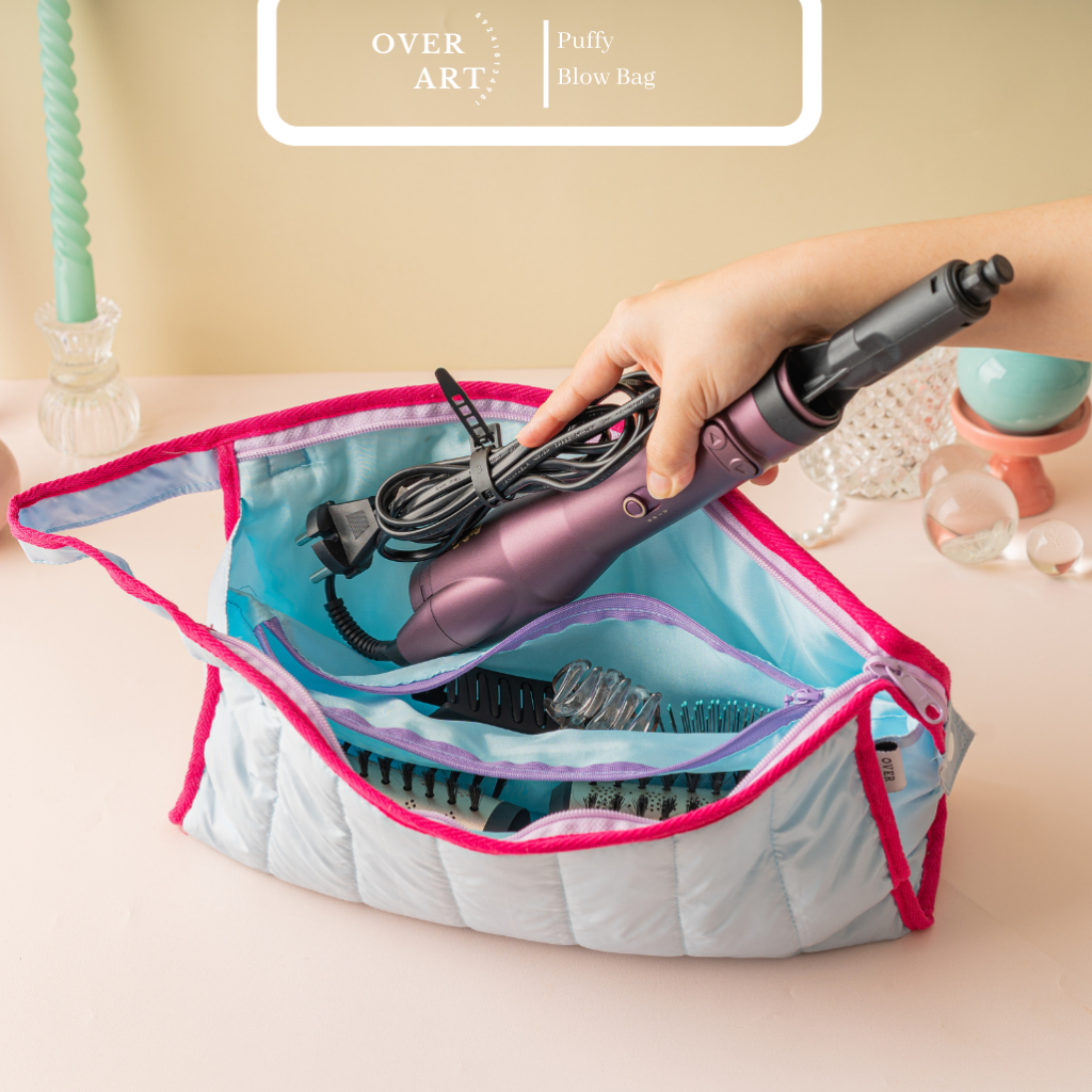 Jual Overart Puffy Blow Bag - Pouch Hair Dryer blower hair straightener ...