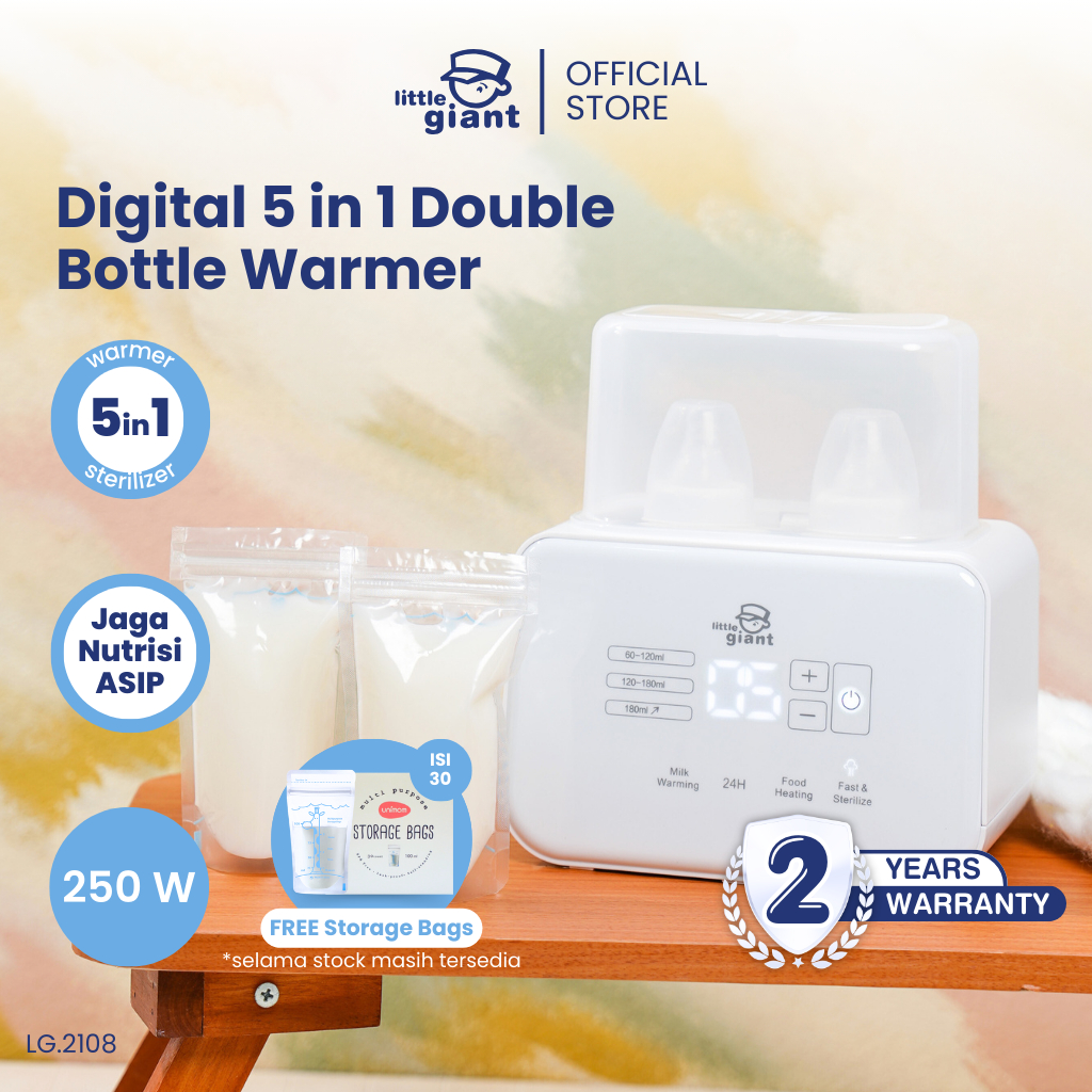 Jual Little Giant Digital 5 in 1 Double Bottle Warmer | Penghangat ASI ...