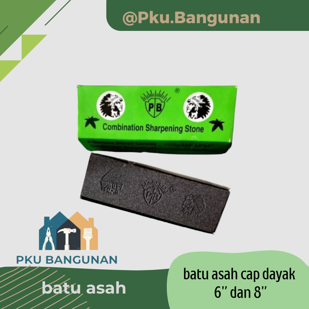 Jual Batu asah cap dayak / batu gosok cap dayak hijau (PB) / batu ...