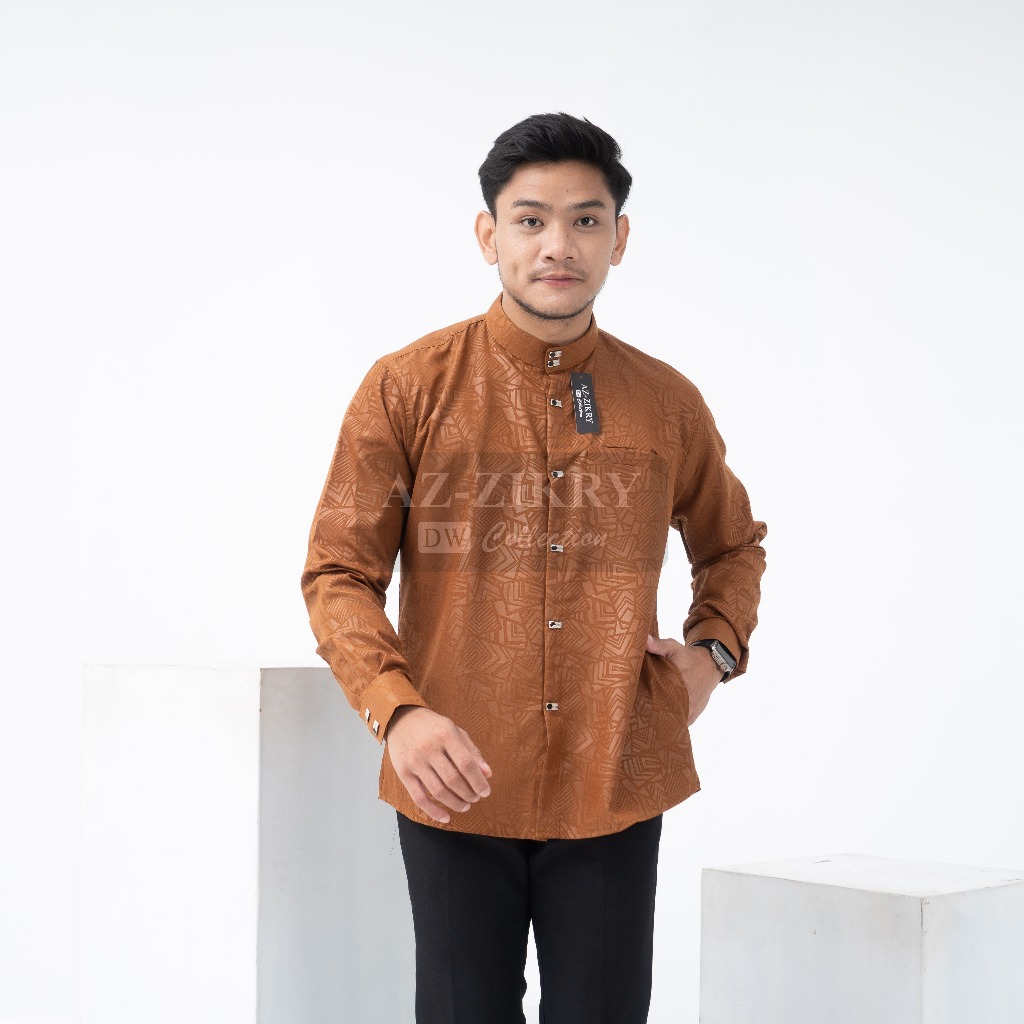 Jual Baju Koko Pria Embos Sultan Kemeja Koko Premium | Shopee Indonesia
