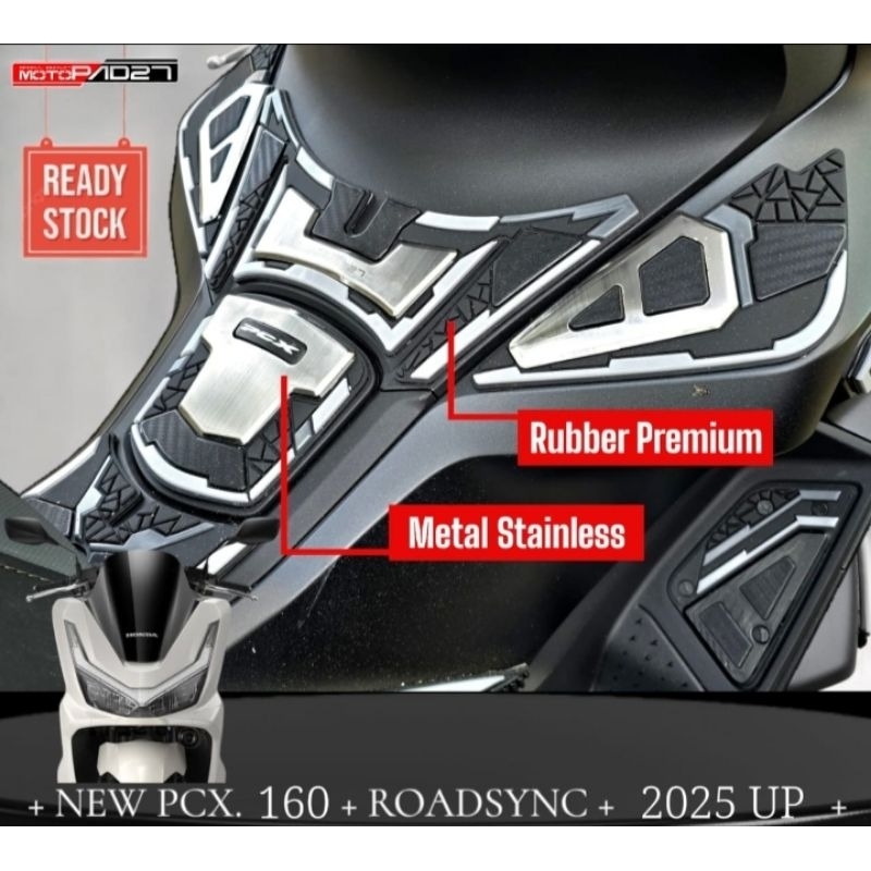 Jual Motopad27 New PCX 160 2025 up roadsync rubber + stainless body ...