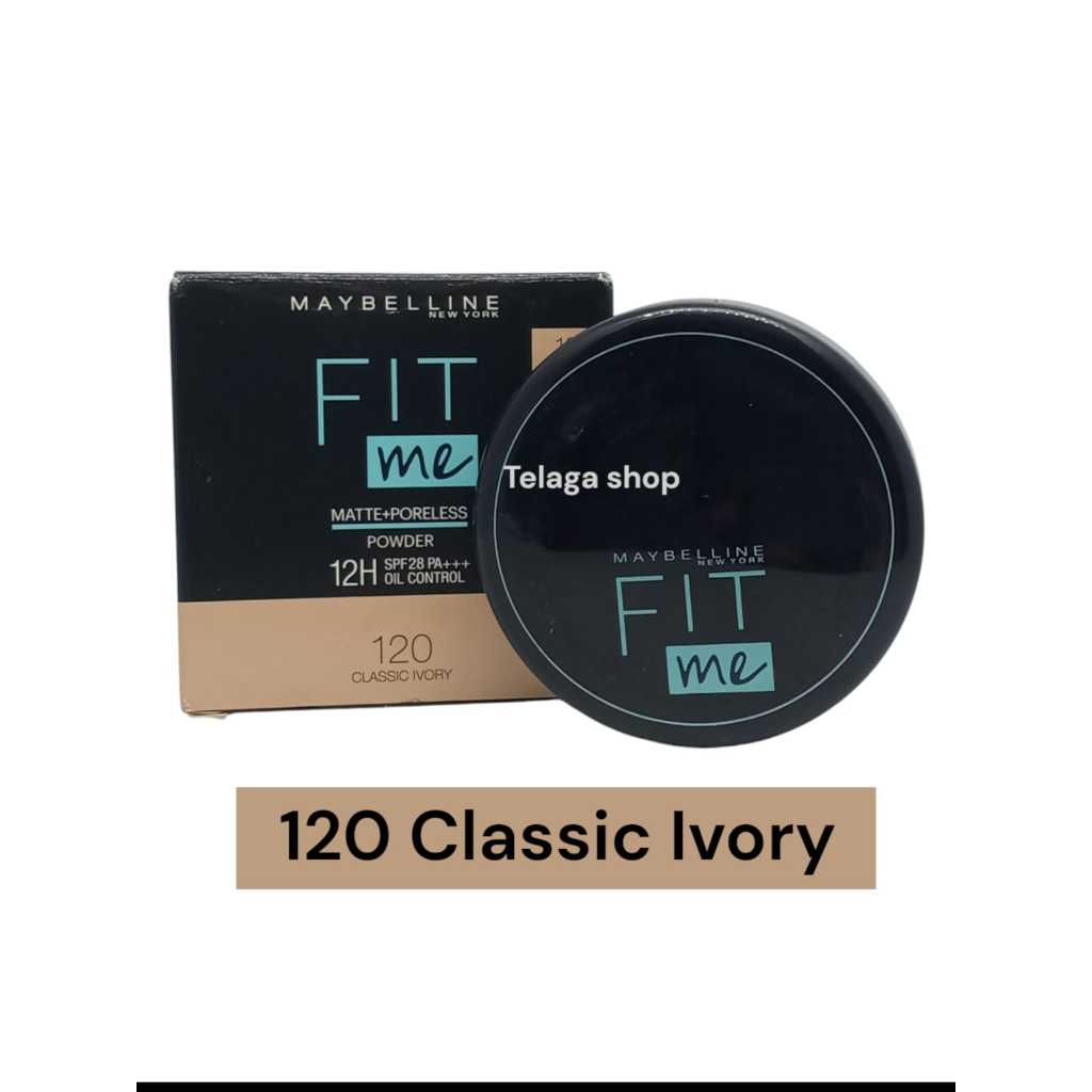 Jual Maybelline Fit Me Matte + Poreless Powder 120 Classic Ivory ...
