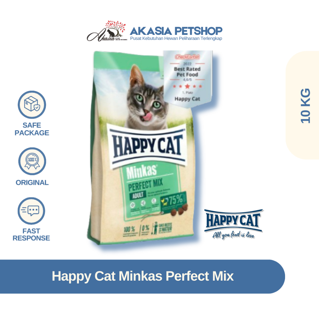 Jual Happy Cat Minkas Perfect Mix 10kg | Cat Food | Made In Germany ...