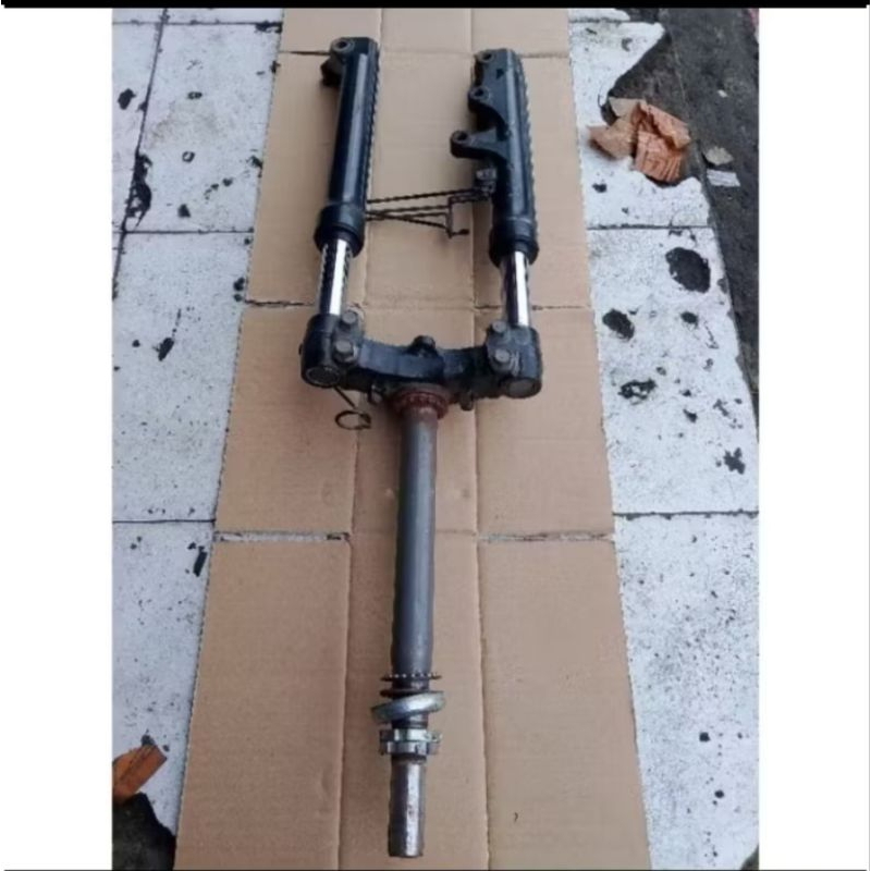Jual set shock depan motor Yamaha Mio s/soul gt garuda 125/X-Ride 125 original copotan | Shopee ...