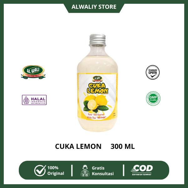 Jual Al Waliy Cuka Lemon - Lemon Cider Vinegar With Mother 300ML Diet ...