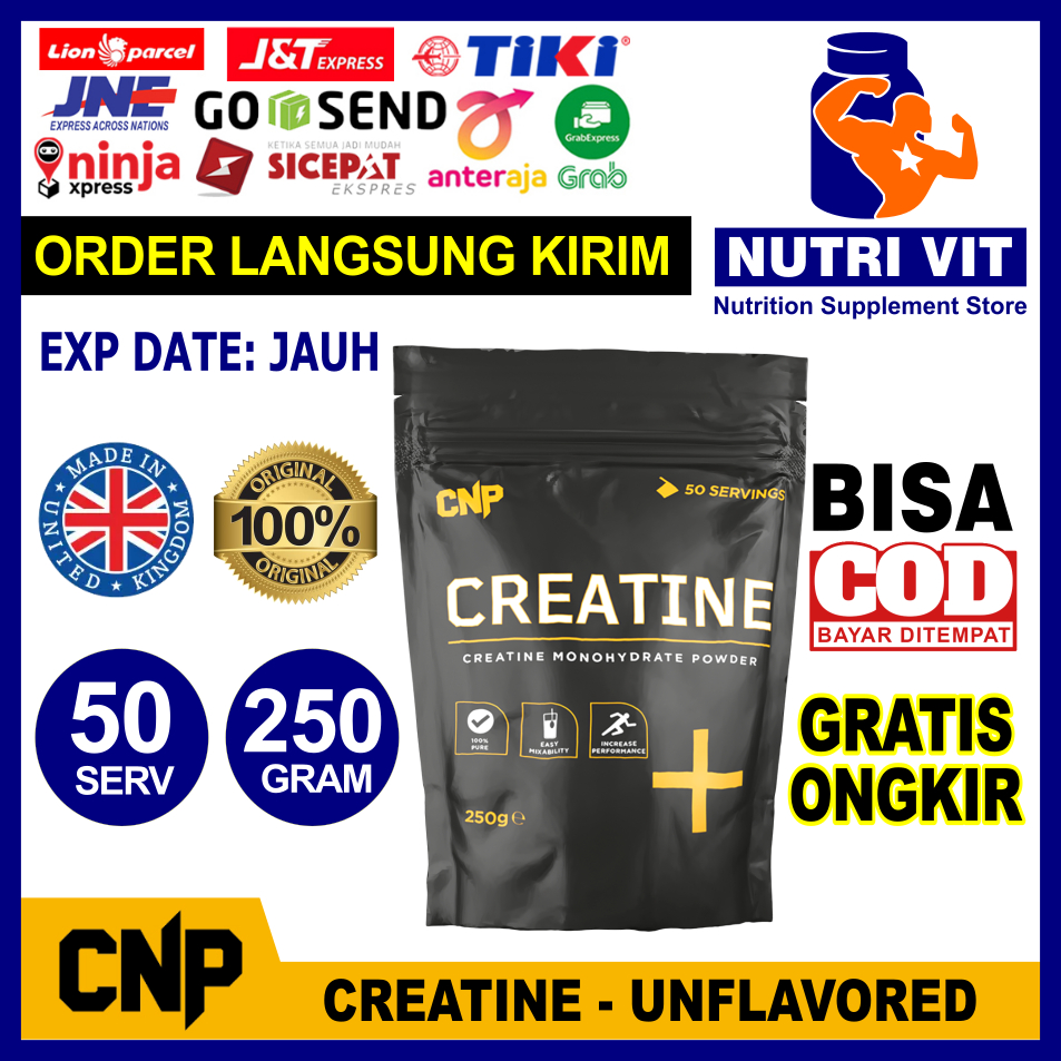 Jual CNP Creatine 250 Gram 50 Serving CNP Creatine Monohydrate 50 ...