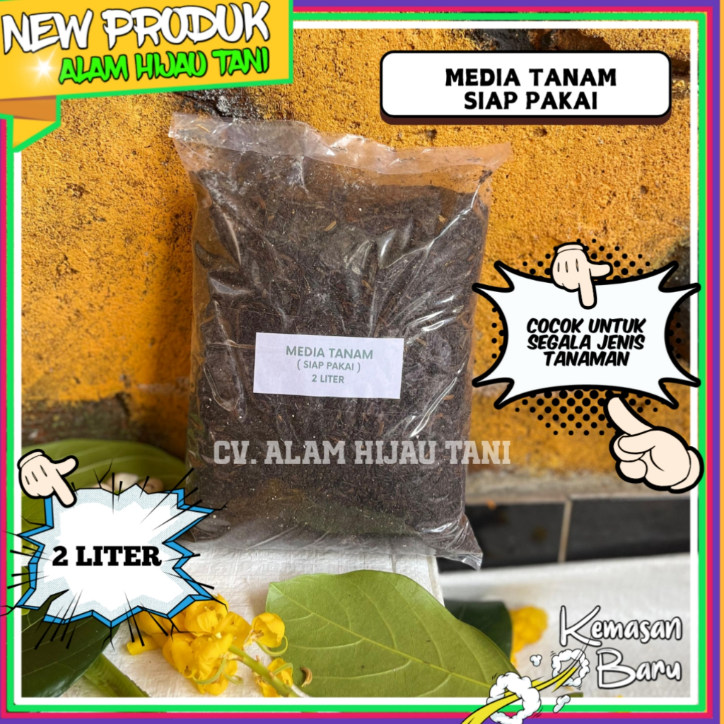 Jual AHT - 2 Liter Media Tanam Organik Siap Pakai - Tanah and Media ...