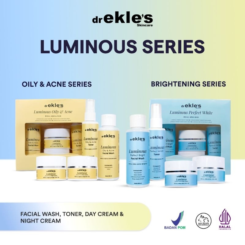 Jual (Doktif Approve) dr Ekles Skincare Luminous Series Brightening ...